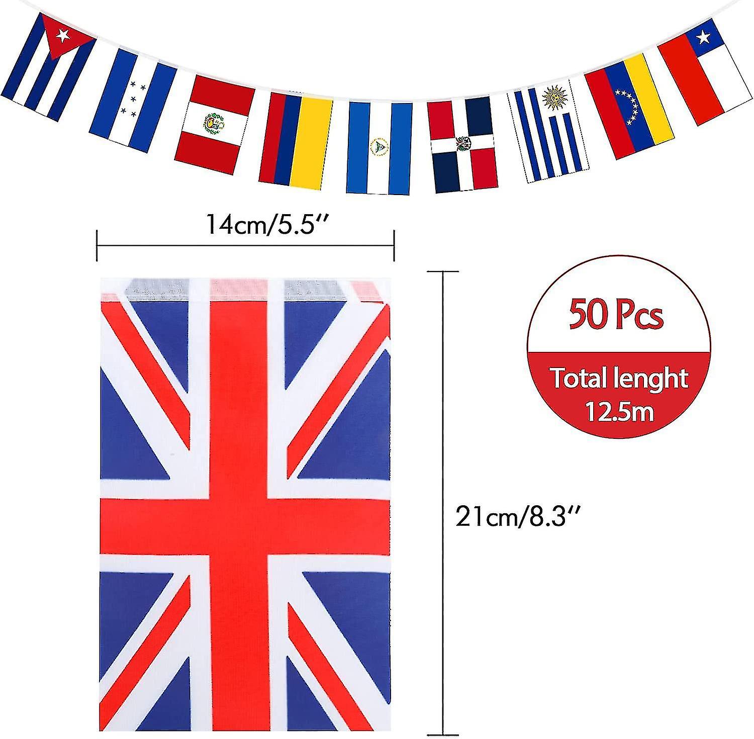 50 banderas del mundo, bandera del banderín de las banderas del mundo ...