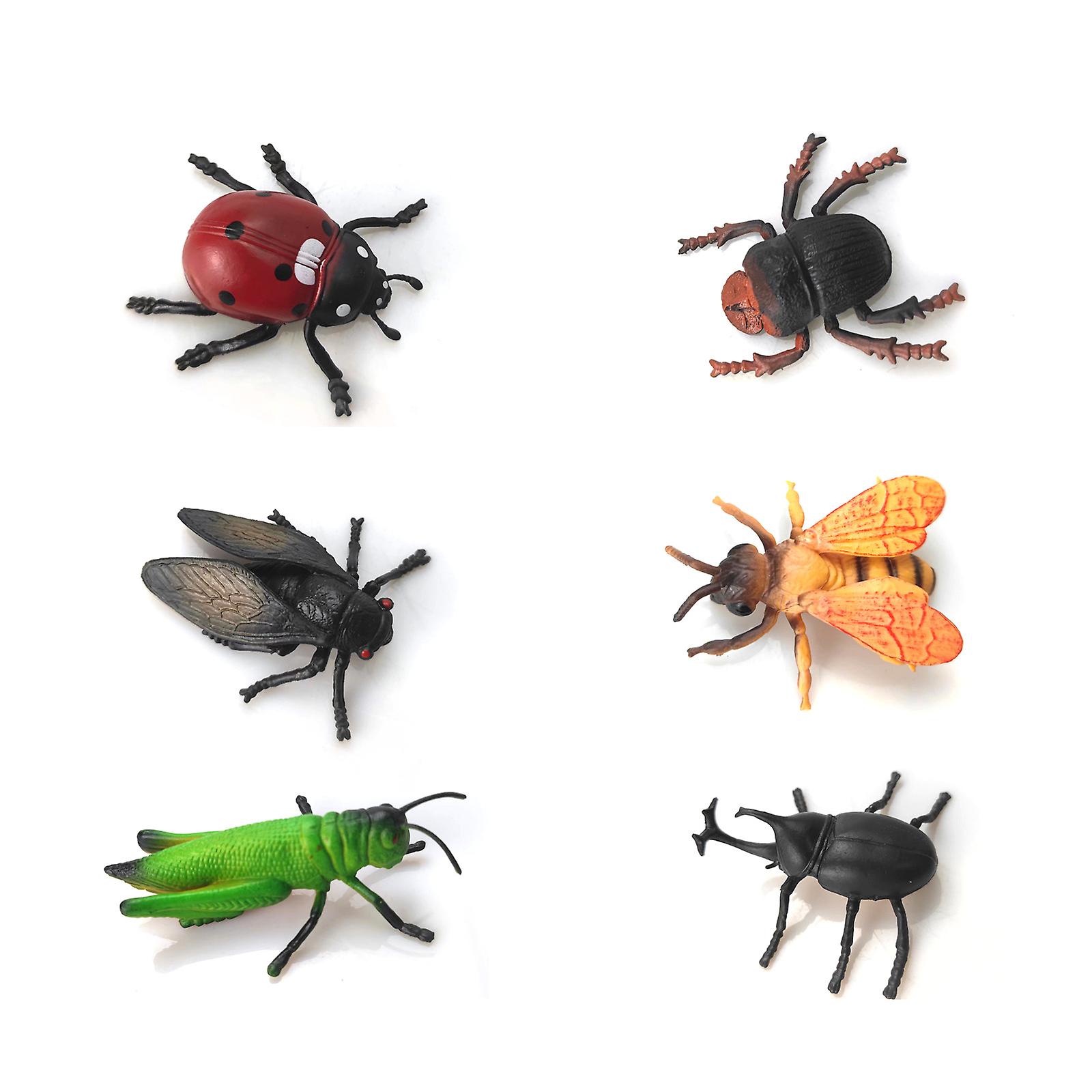 12 Pcs Plastic Insects Lifelike Assorted Figures Realistic Insect ...