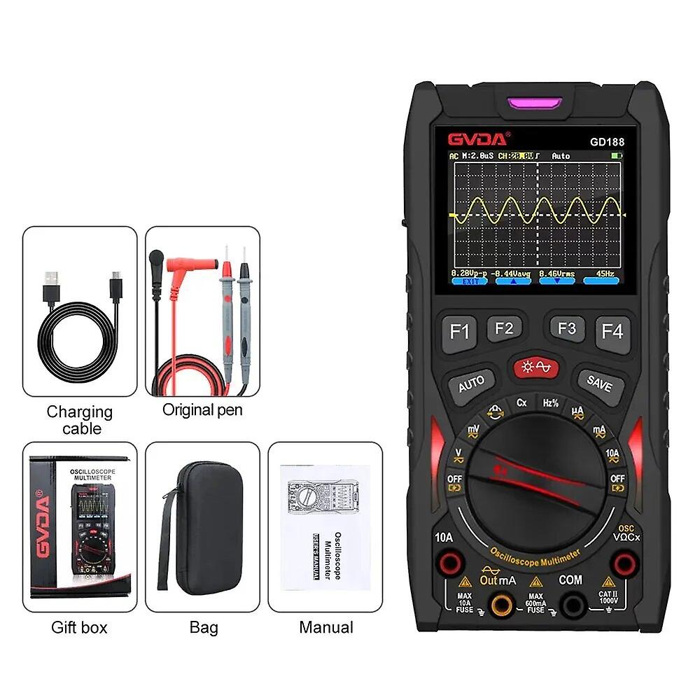 Gvda Digital Oscilloscope 50ms/s Sampling Rate 12mhz Analog Bandwidth ...