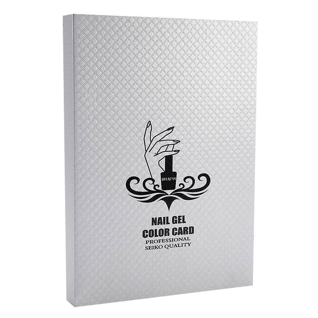 Salon Nail Art Display Book 120 Colors Tip Gel Polish Chart Book Pink ...