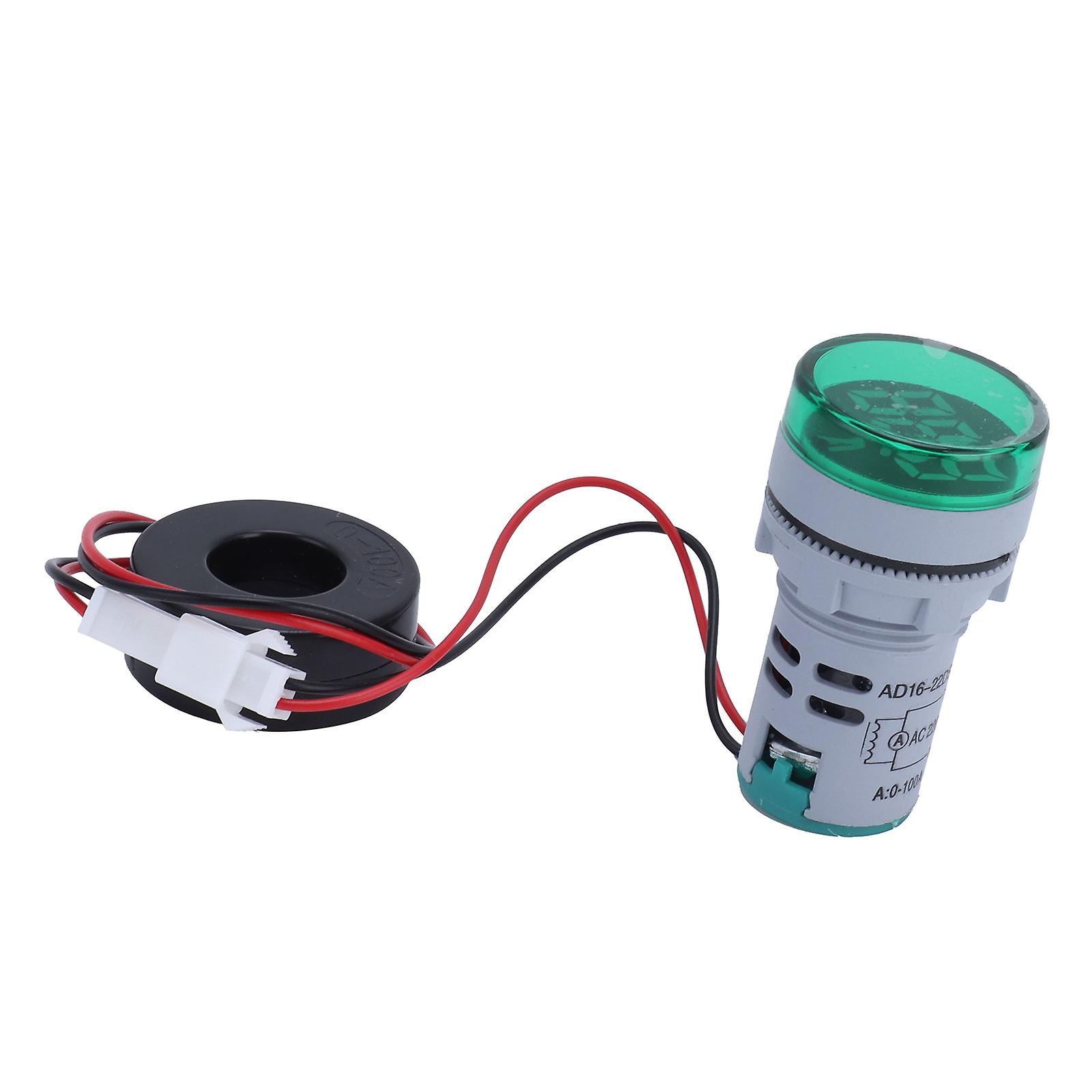 AC 220V Digital Current Meter Universal Ammeter with Signal Indicator ...