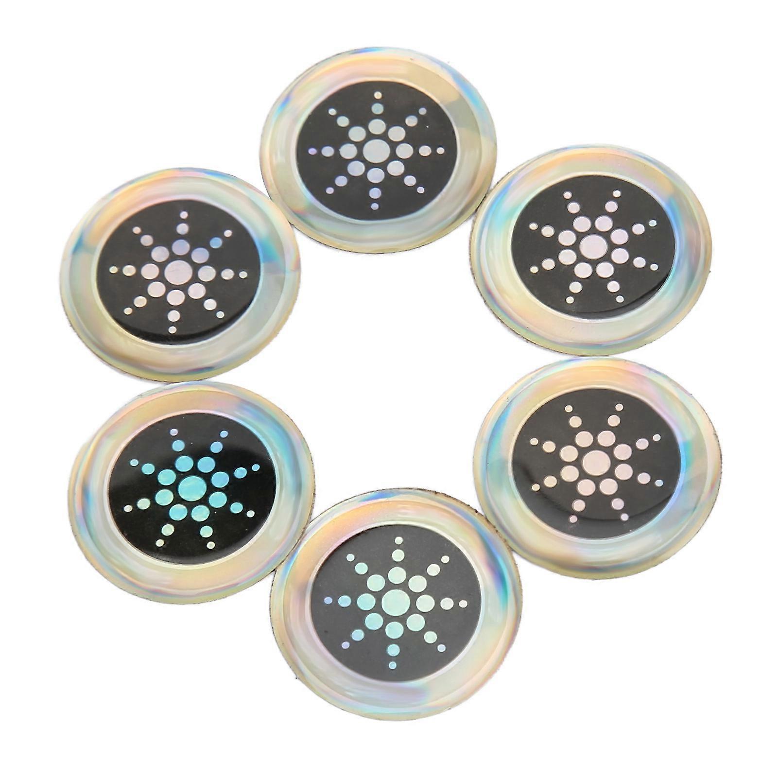 6pcs Phone Protection Sticker Reduce Radiation Negative Ion Minerals ...