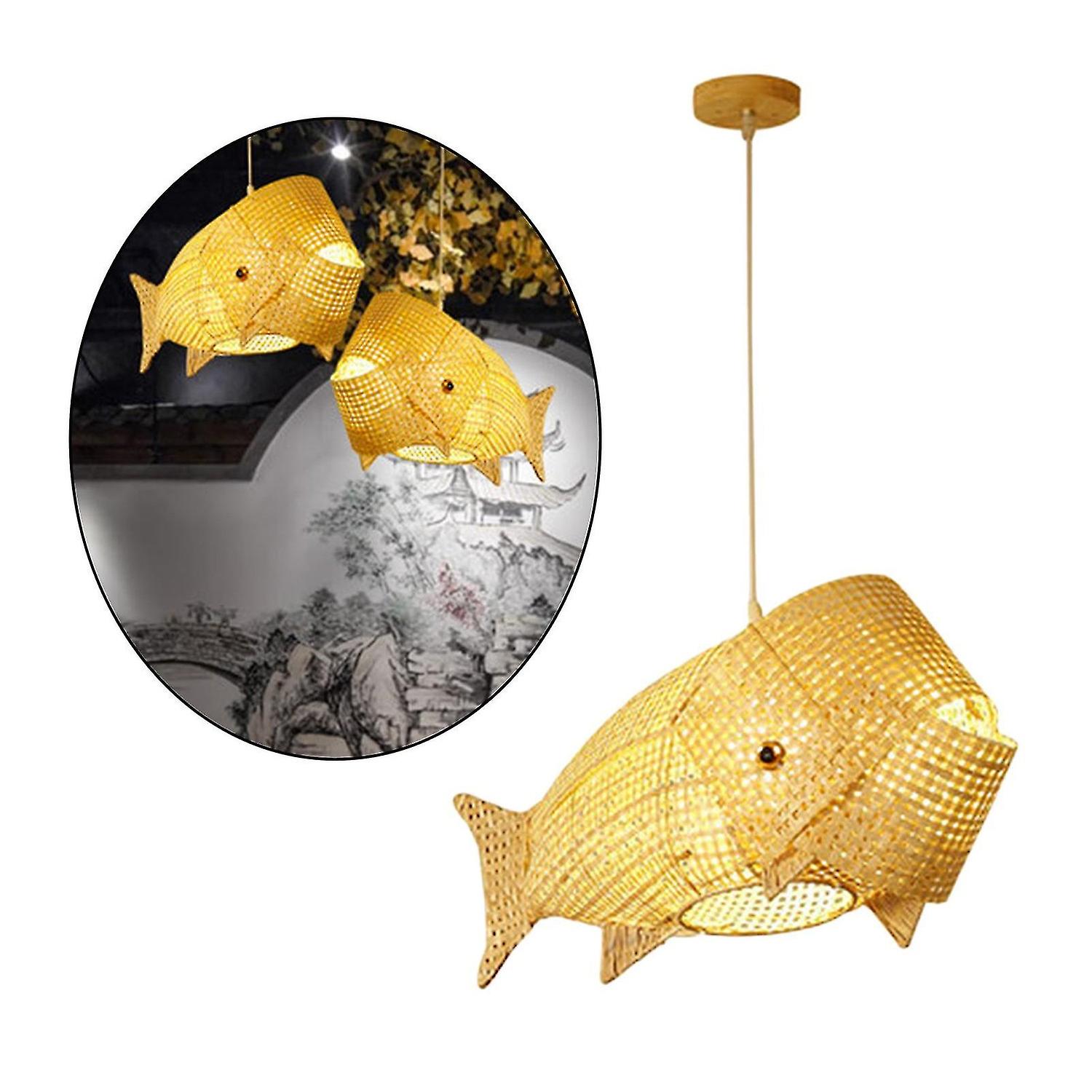 Fish Shape Pendant Lampshade Living Room Ceiling Hanging Lamp Light ...