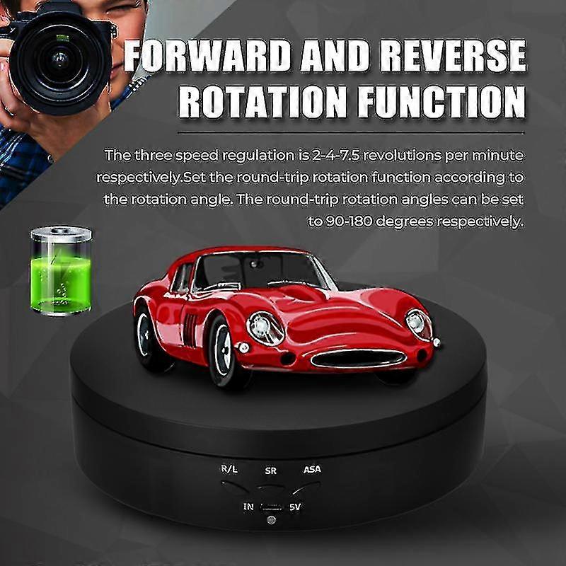 3 Speed Electric Rotating Display Stand 360 Degree Jewelry Turntable ...