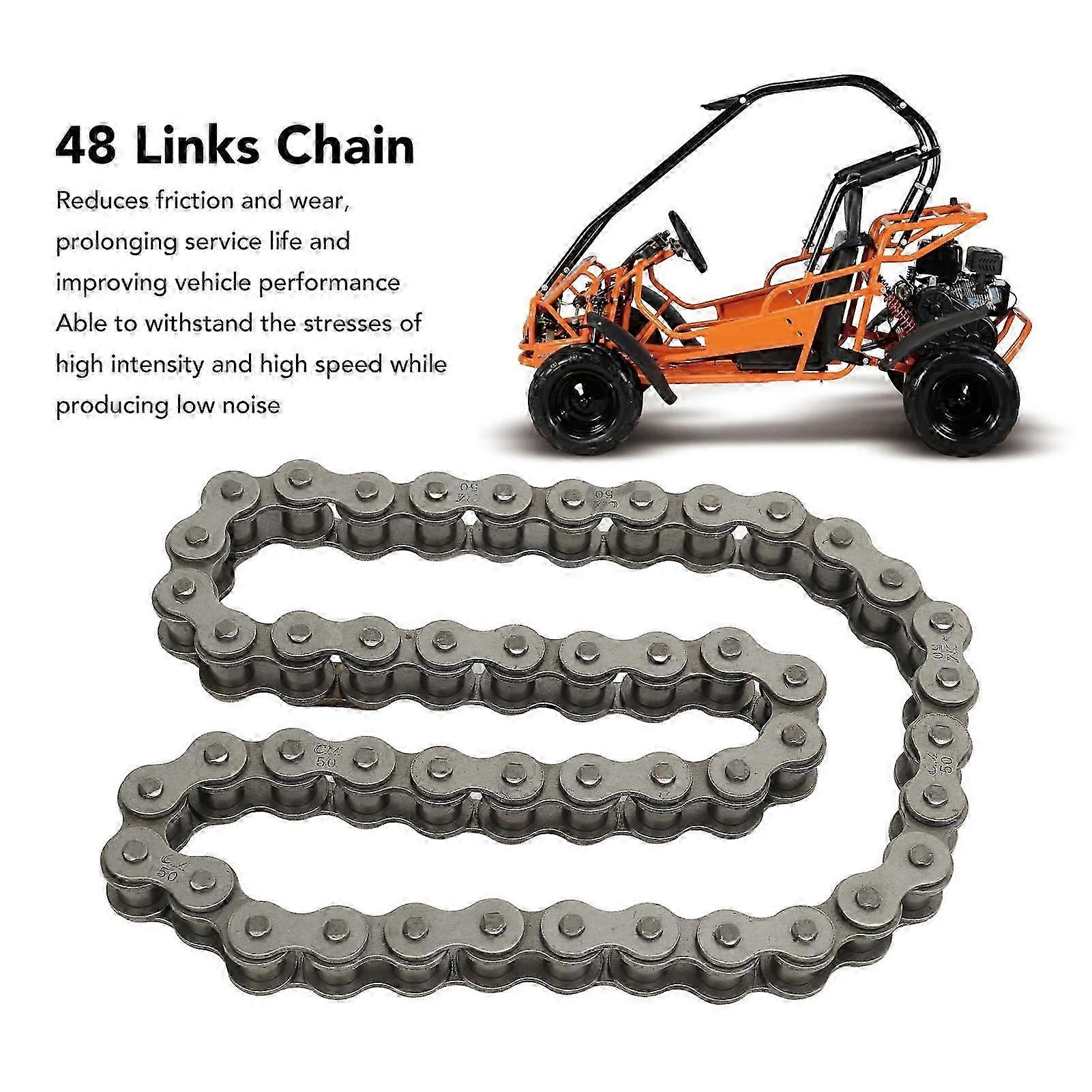Drive Chain High Strength Low Noise Wear Resistant 48 Links Chain ...