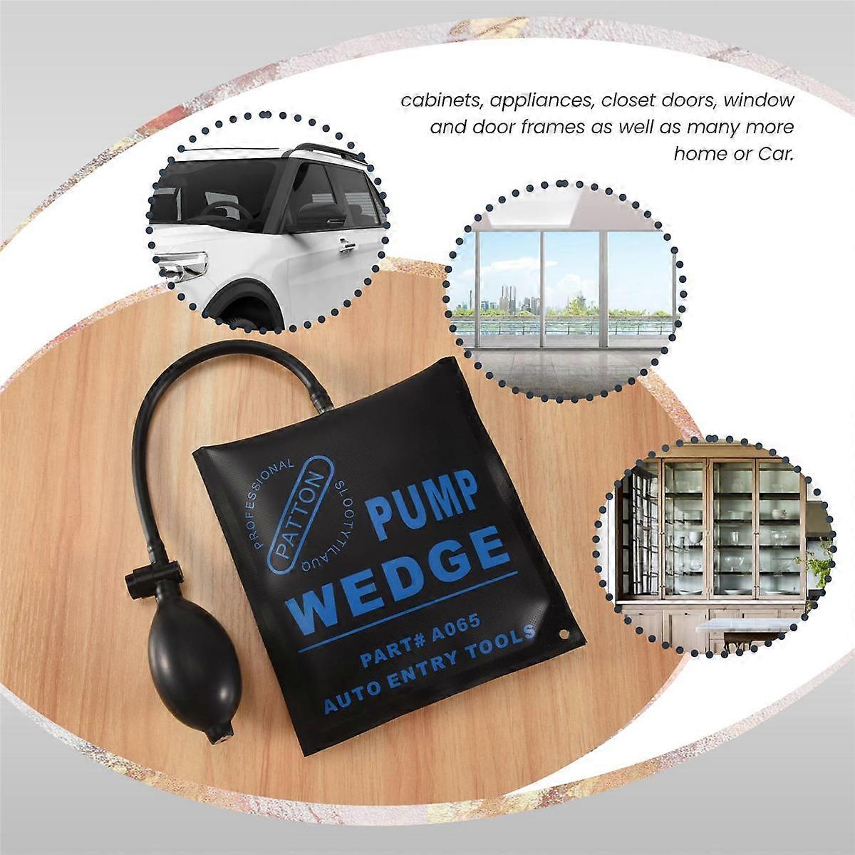 Car Air Pump Wedge Inflatable Hand Pump Car Door Window Shim Entry Open ...