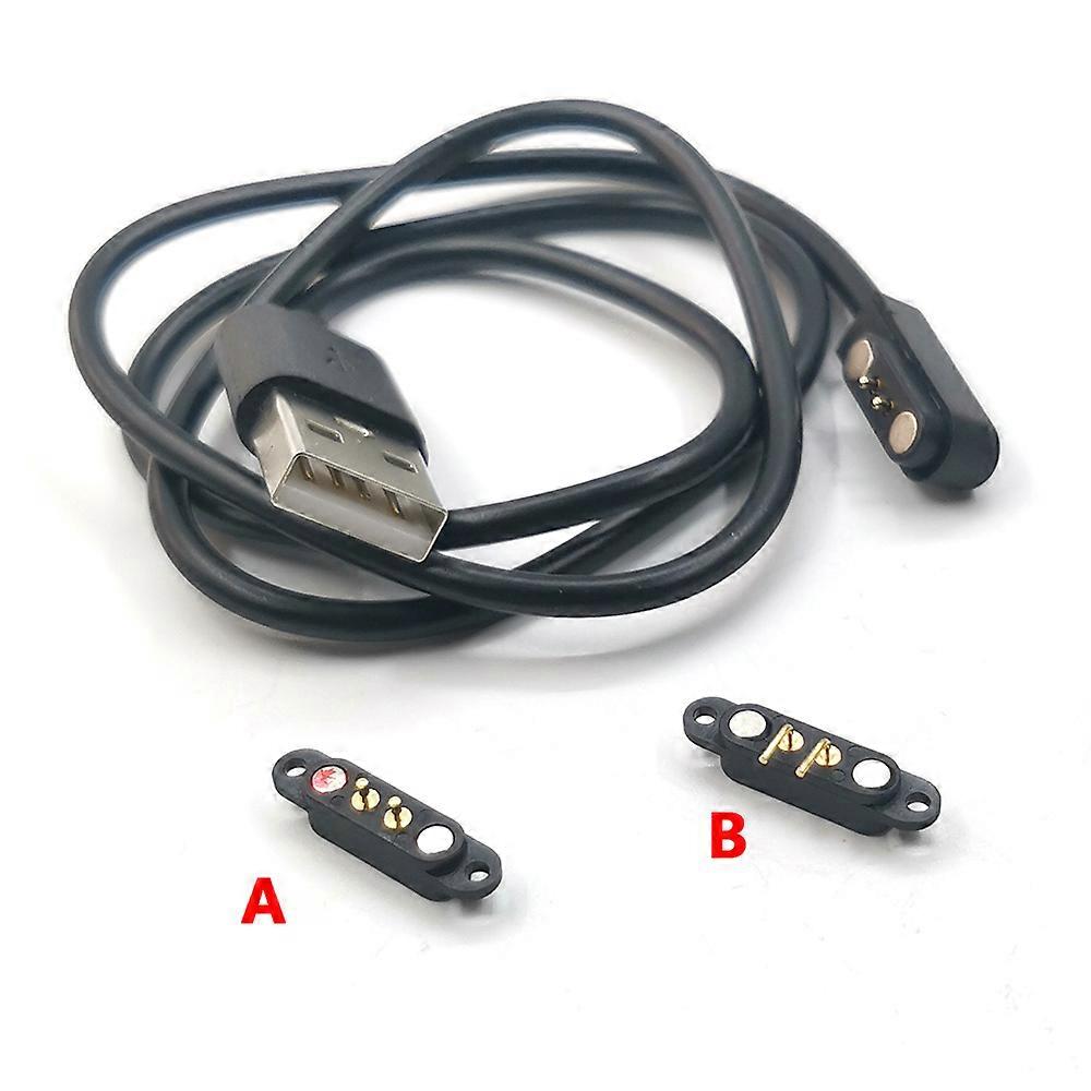 USB to Spring-Loaded Magnetic Pogo pin connector 2 pin Pitch 2.8 mm ...