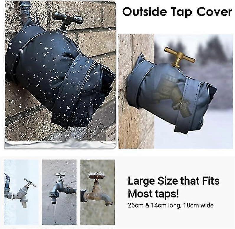 Isolerad Utvändig Kran Lock Vinter Frostskydd Utomhus Väder Jacka ...
