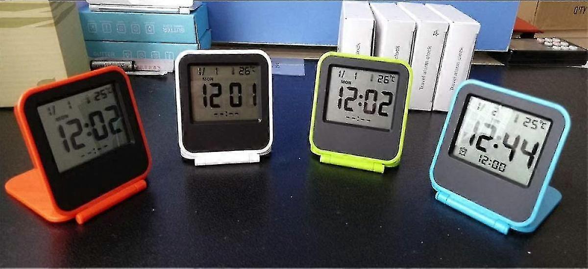 Small Mini Digital Travel Alarm Clocks,battery Operated Travel Clock ...