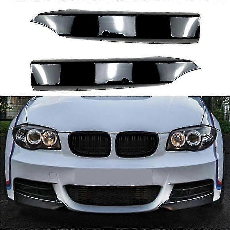 For Bmw Front Bumper Lip Angle Diffuser Splitter Spoiler Bright Black ...