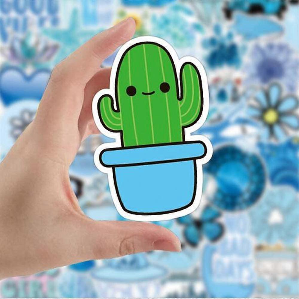 50 PCS Blue Cute Stickers, Aesthetic Stickers, Cute Stickers, Vinyl ...
