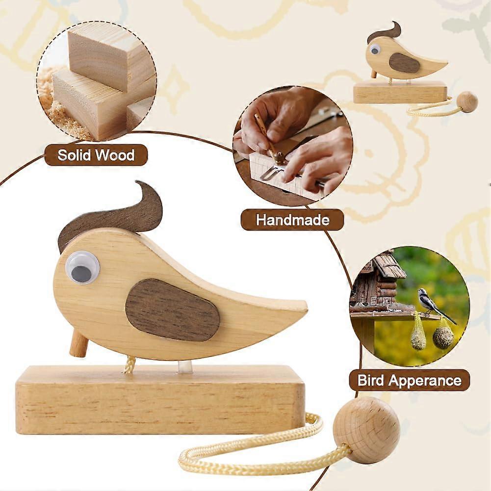 Wooden Woodpecker Knockers Door Bell, Handmade Creative Woodpecker ...