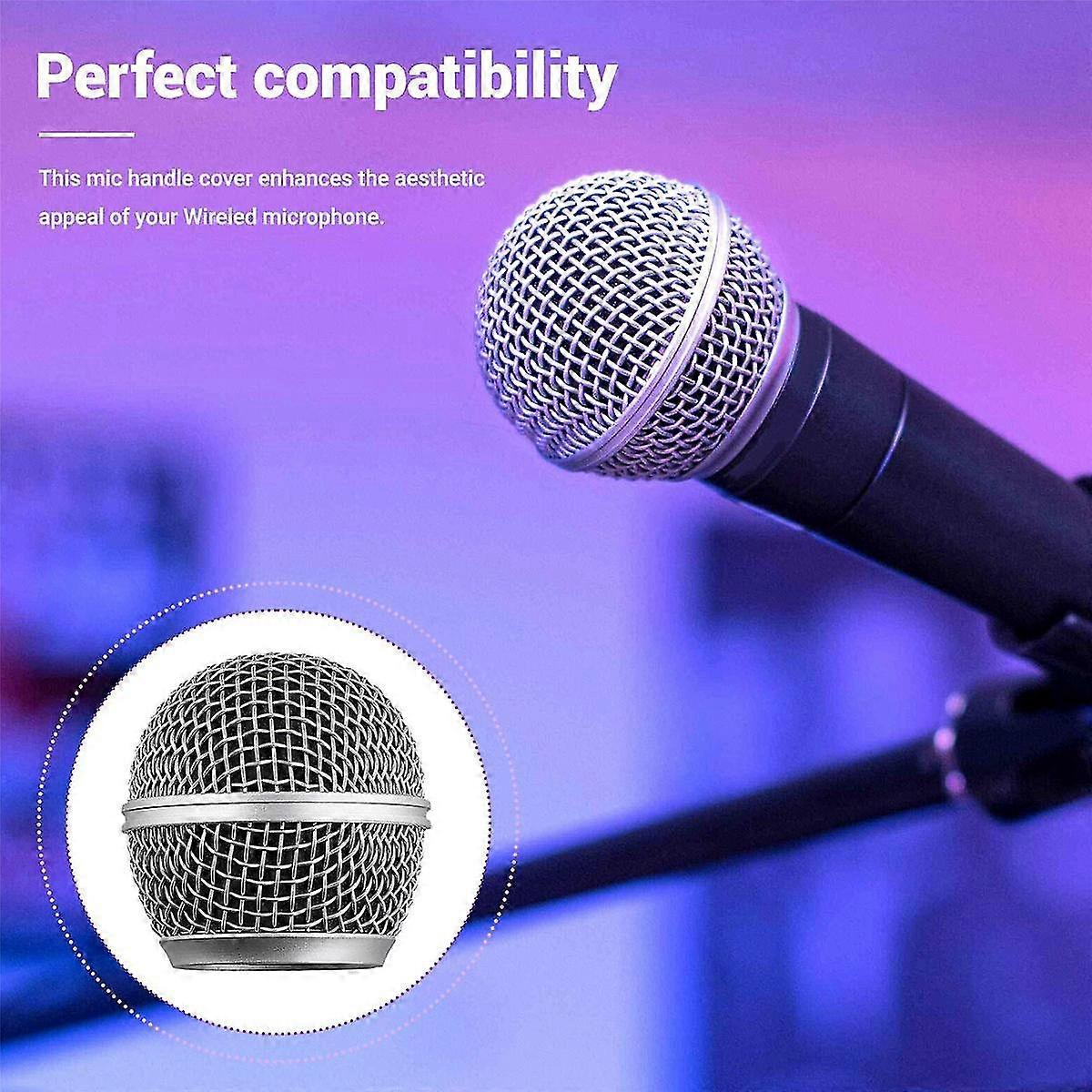 Sparkle Microphone Sleeve Wireled Mic Hand Cover and Mesh Microphone ...