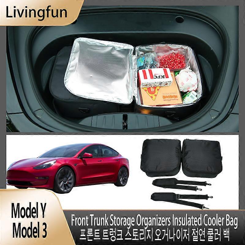 For Tesla Model 3 Y Frunk Cooler Outdoor Picnic Insulation Bag Front ...