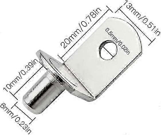 25 Pieces Shelf Support Pegs Metal Shelf Support Pin Shelf Cleats L ...