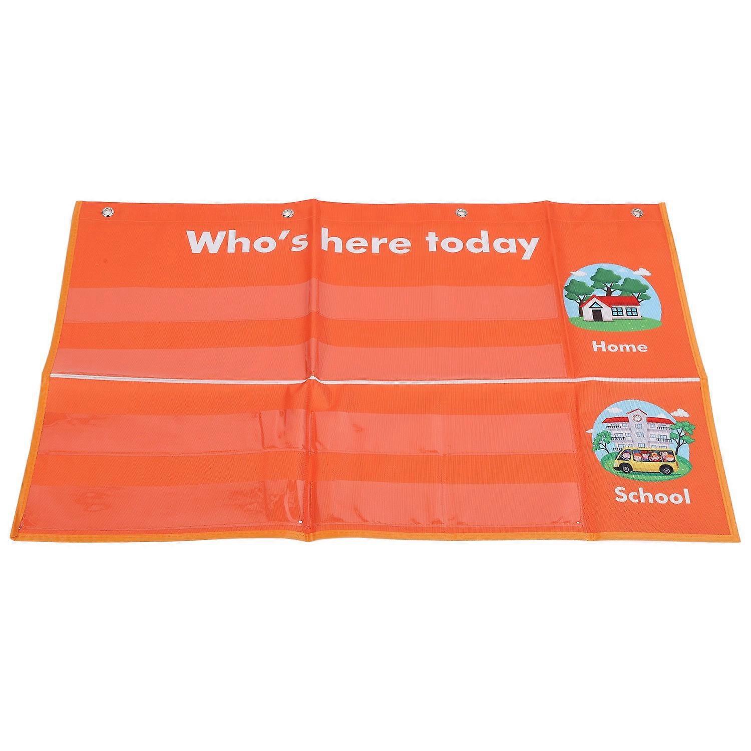 Attendance Pocket Chart with Large Cards Daily Schedule Classroom ...