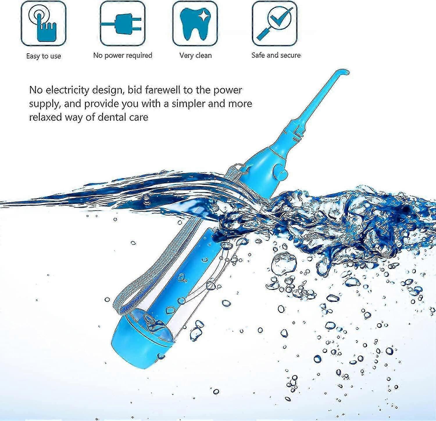 Portable manual teeth cleaner water flosser water flosser teeth cleaner ...
