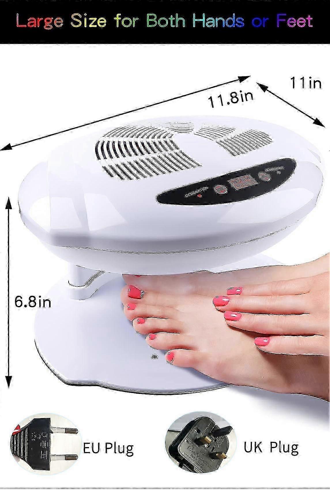 Air Nail Dryer, 400w Air Nail Fan Blow Dryer For Nail Polish ...