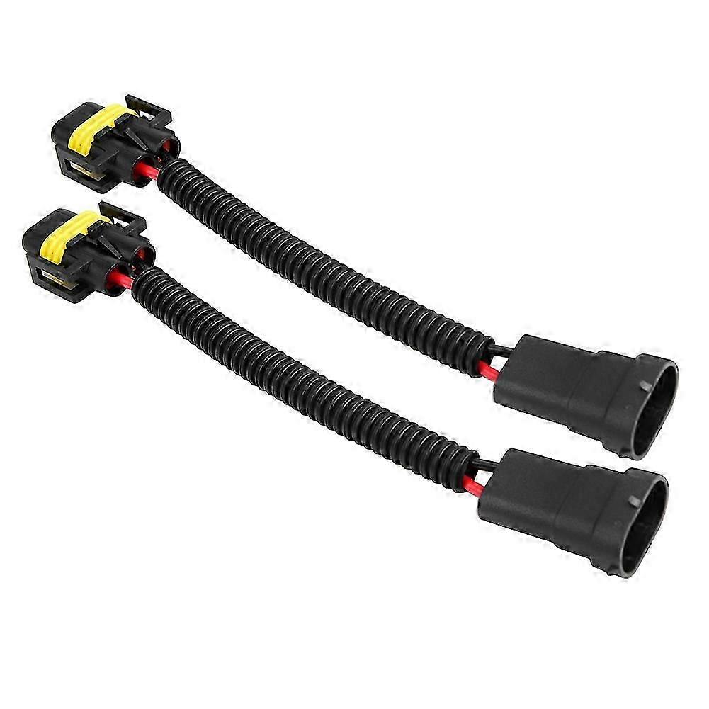 Extension Wiring Harness and Sockets Connector Adapter Set for H11 ...