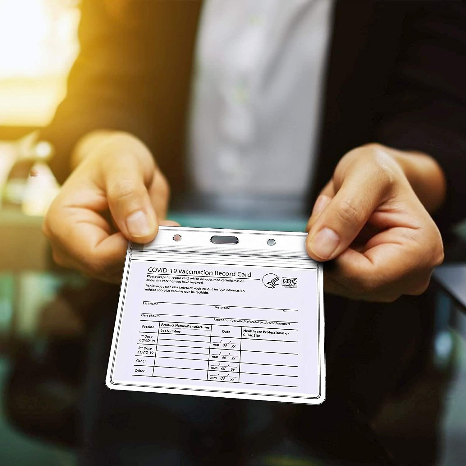 Vaccination Card Protector 4x3 In, Cdc Immunization Record Vaccine Name ...