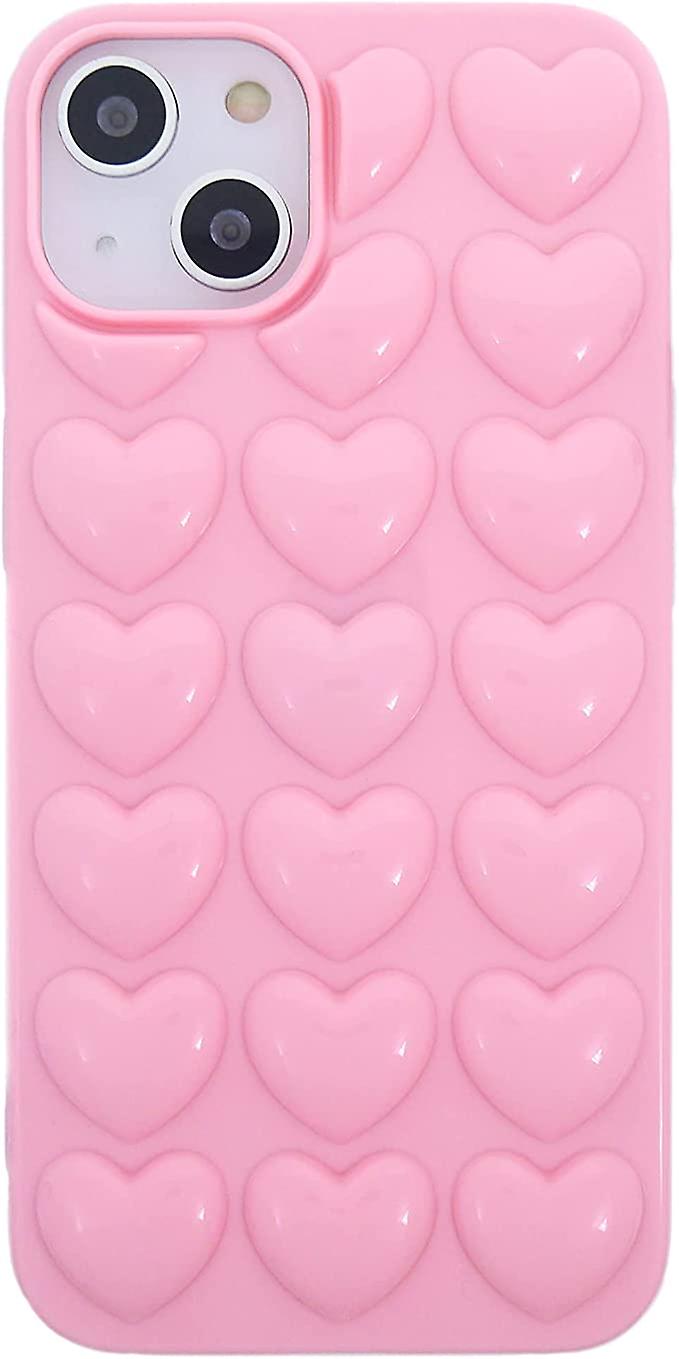 iPhone 13 Mini Case for Women, 3D Pop Bubble Heart Kawaii Gel Cover ...