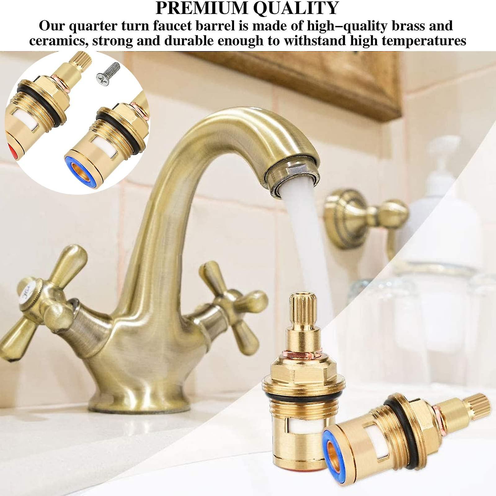 2 Pcs Tap Valves Replacement, Universal Disc Cartridge Insert Faucet ...