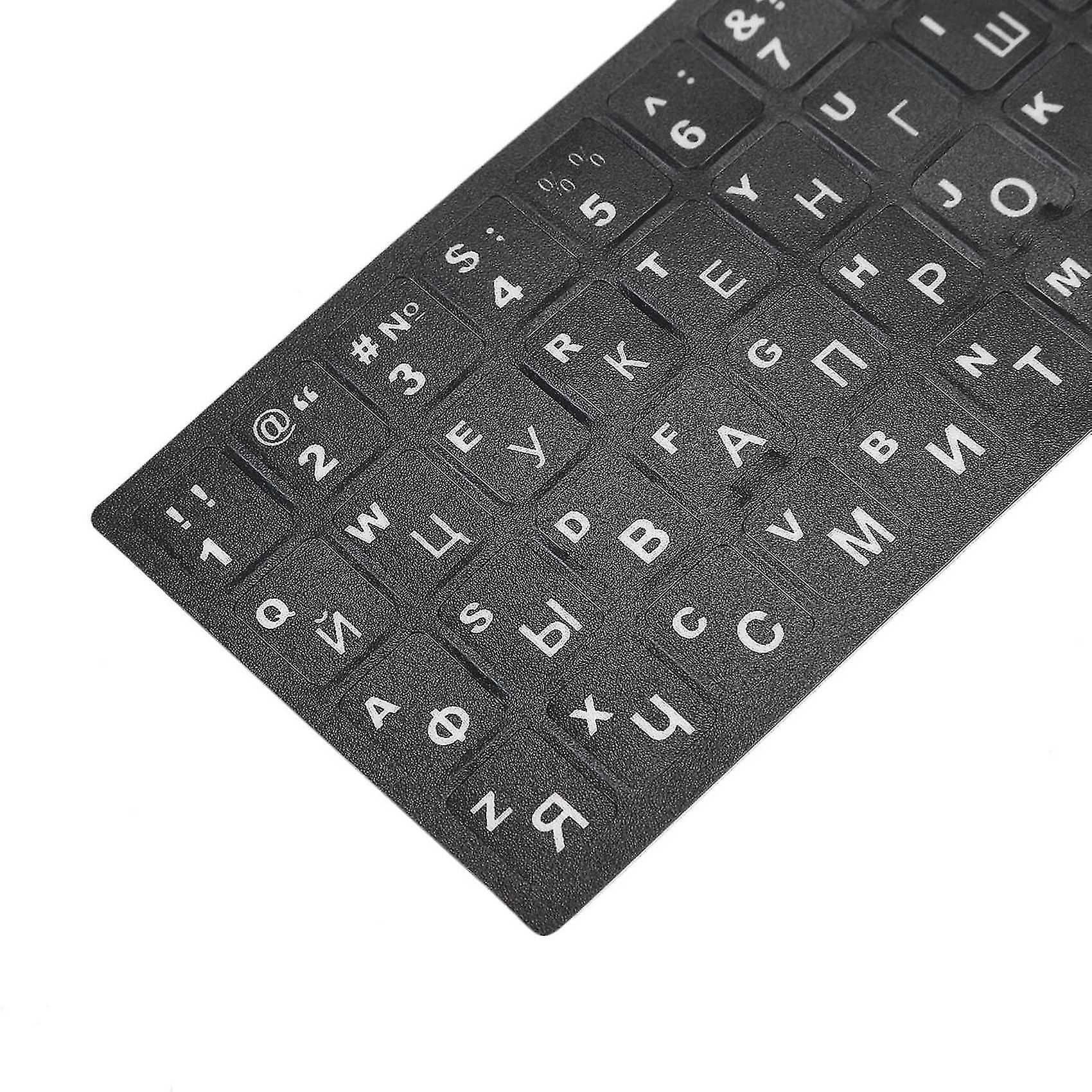 2x Russian Letters Keyboard Sticker For Notebook Laptop Desktop Pc ...