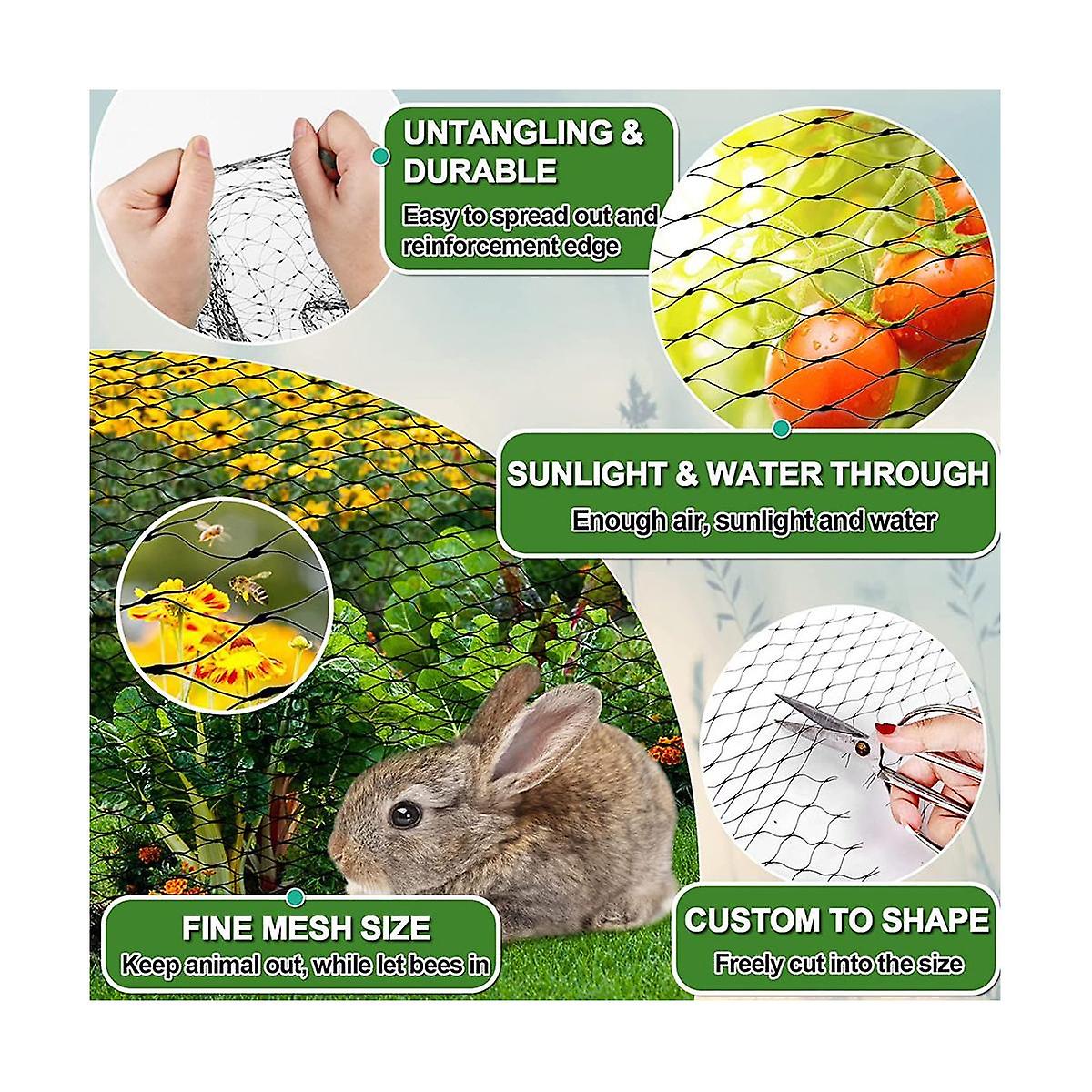 Bird Netting for Garden Protection, 4X10M Garden Netting, Poultry ...