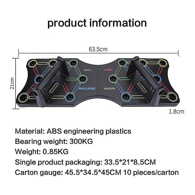 Push Up Handles For Floor,push Up Board, Portable Multi-function ...