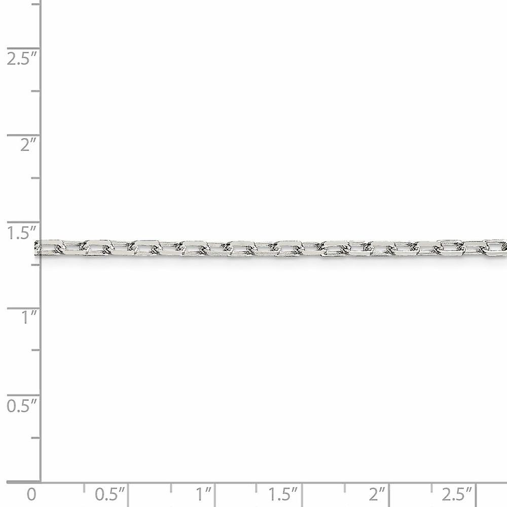 925 Sterling Silver Polished Fancy Lobster Closure Diam Cut Open Cable ...