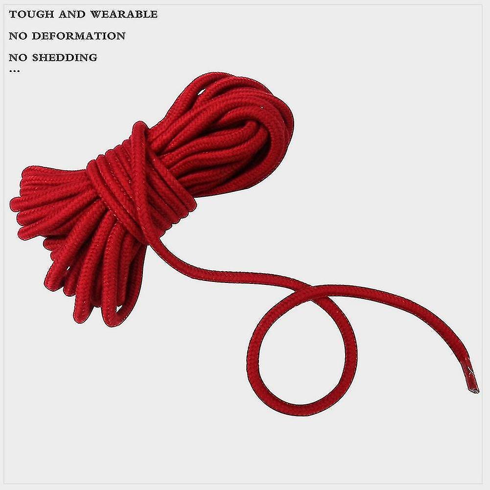 2 Pcs Red Cotton Rope, 8mm Multi Purpose Strong Soft Tying Cord For ...