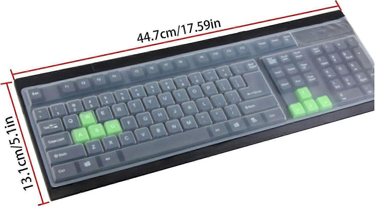 Transparent desktop computer keyboard case for PC key standard keyboard ...