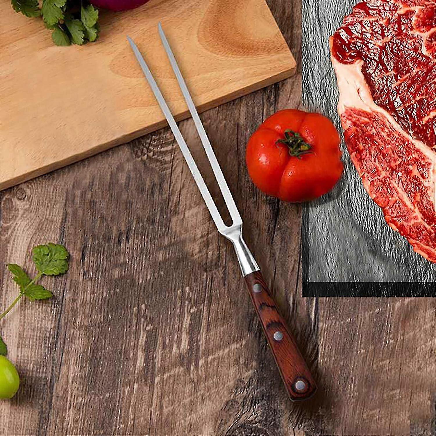 Heavy Stainless Steel Carving Fork,barbecue Cooking Meat Fork, Used To ...