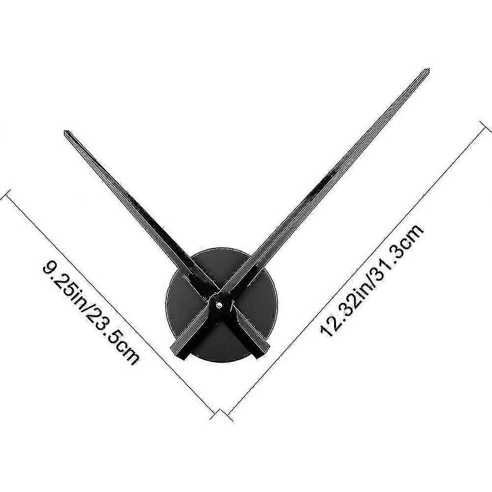 Large Clock Hands And Mechanism, Modern Black Long Hands Wall Clock ...