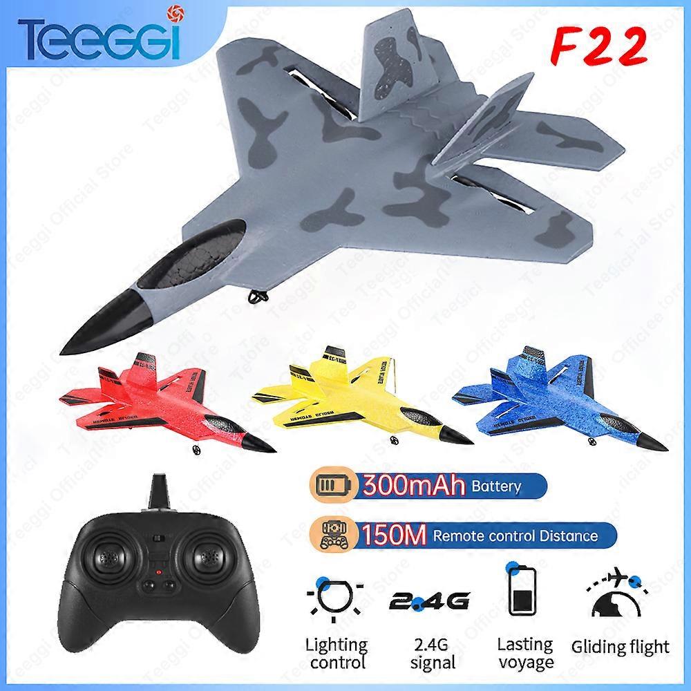 RC Plane SU35 2.4G With LED Lights F22 Aircraft Remote Control Flying ...