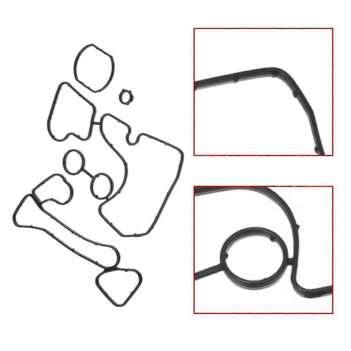 1 Set Engine Gasket Seal for A6 A7 A8 Q5 3.0L TDI V6 A/T 059117070B ...