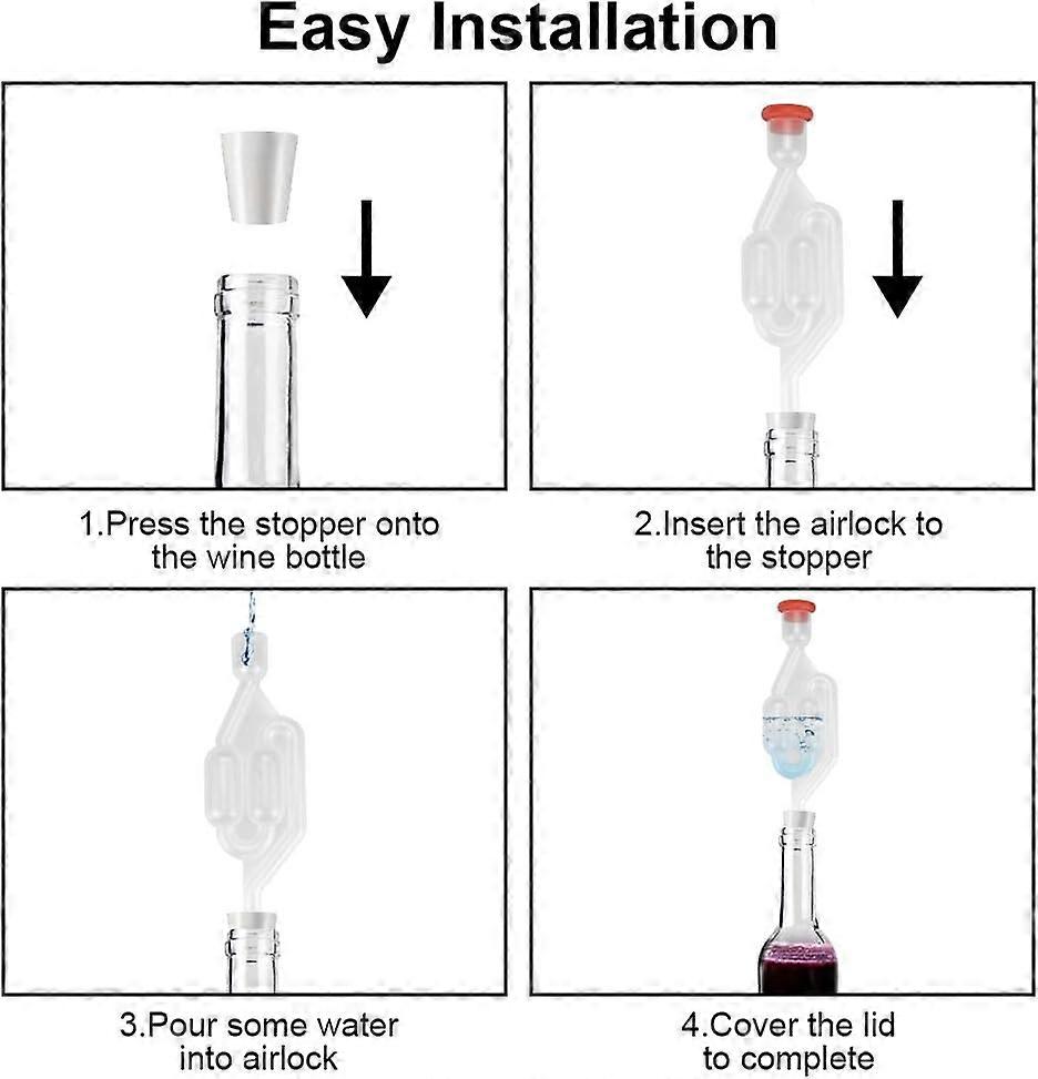 Fermentation Stopper Fermentation Tubes Plastic Airlock Fermentation ...