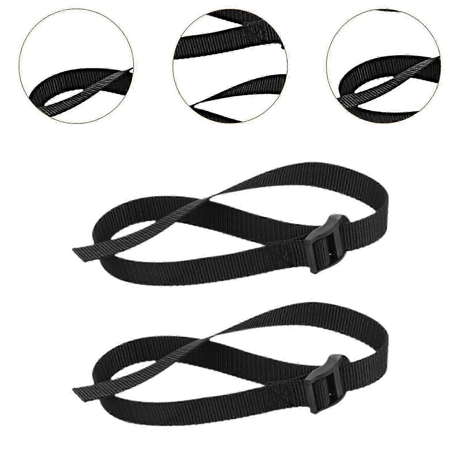 2x Rowing Machine Feet Straps Portable Universal Easy to Install ...