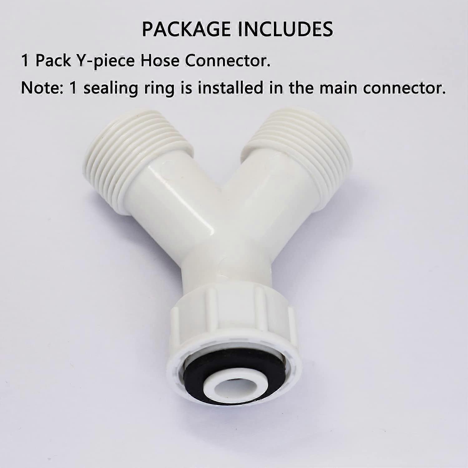 Plastic Appliance Inlet BSP Hose Y-Piece Splitter Connector, 3/4 inch Y ...
