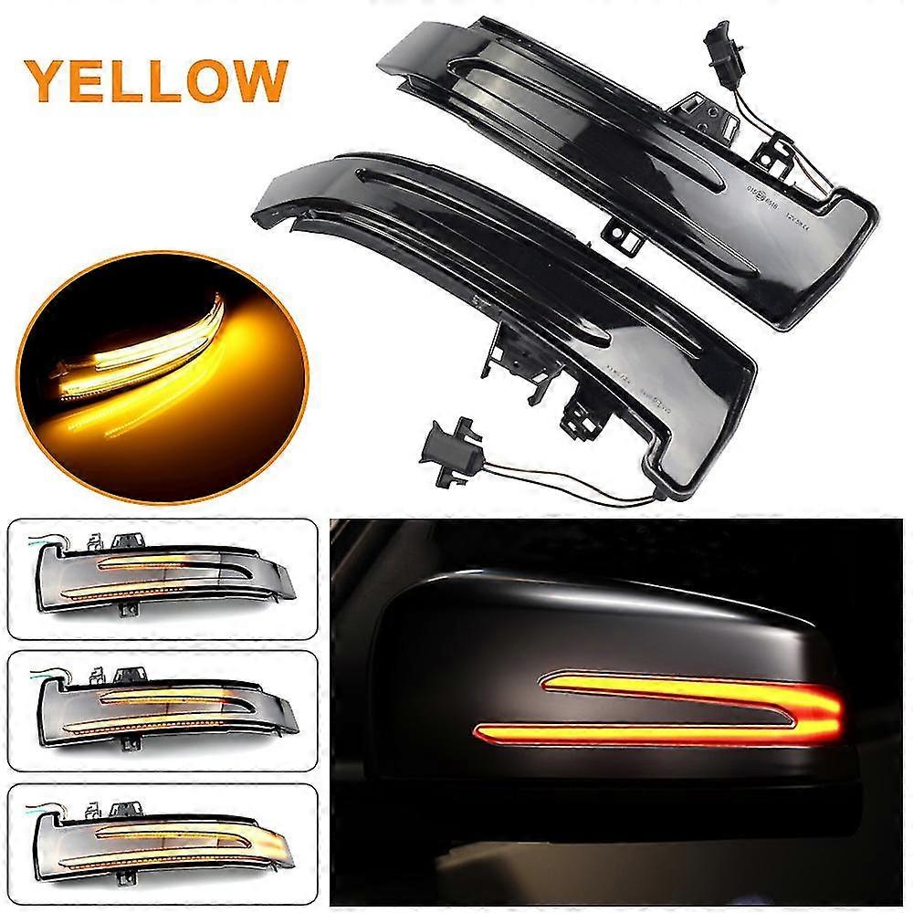 2pcs Dynamic Turn Signal Led Light Side Mirror Indicator For Mercedes Benz W204 Cla A B C E S ...