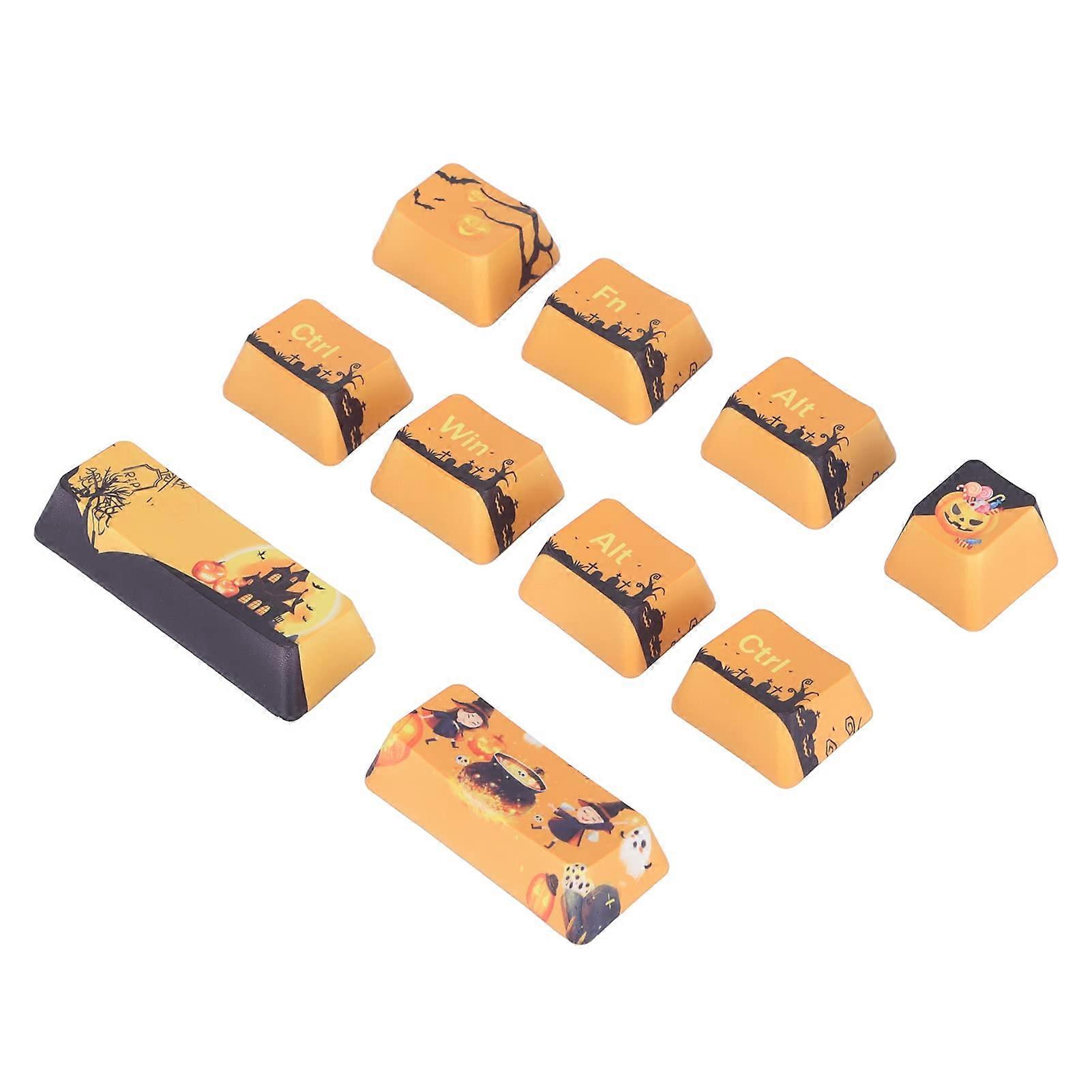 PBT Material Keycaps, Halloween Themed Keycaps, 10 Pcs Durable Custom ...