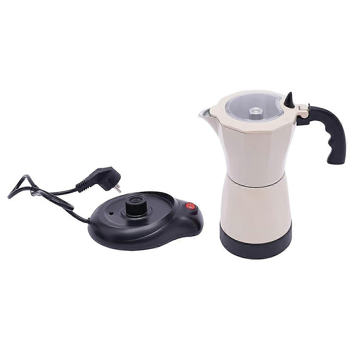 Stovetop Espresso Machine with Electric Heating Plate Espresso Maker ...