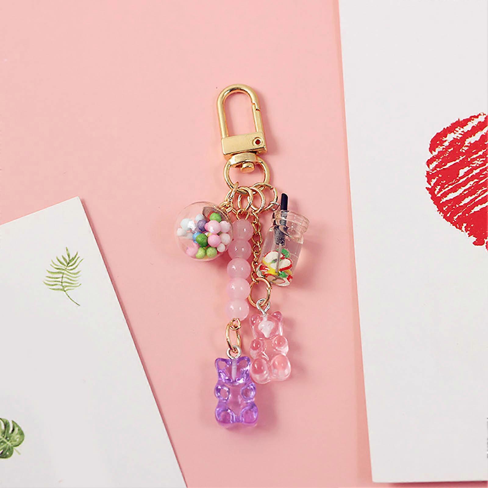 Key Ring Beads Brightly Colored Delicate Texture Candy Color INS ...