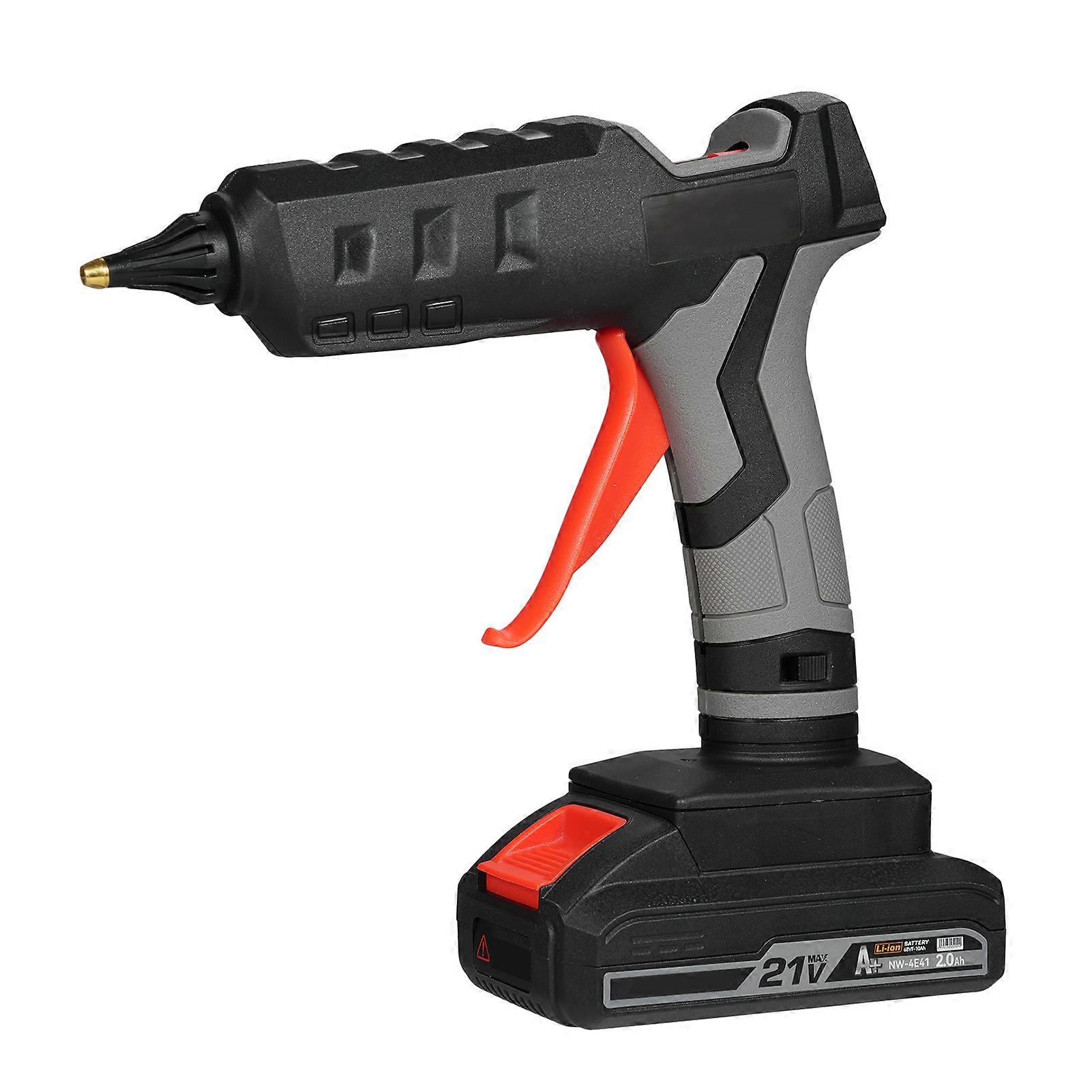 21V 60W Electric Hot Melt Glue Machine Portable Cordless Lithium Glue ...