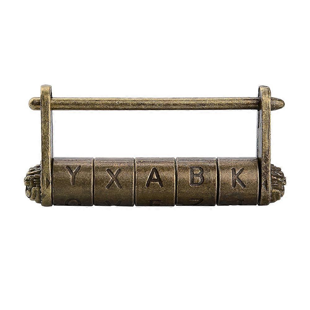 Antique Password Lock Bronze Text Code Numbers Lock Imitation Copper ...