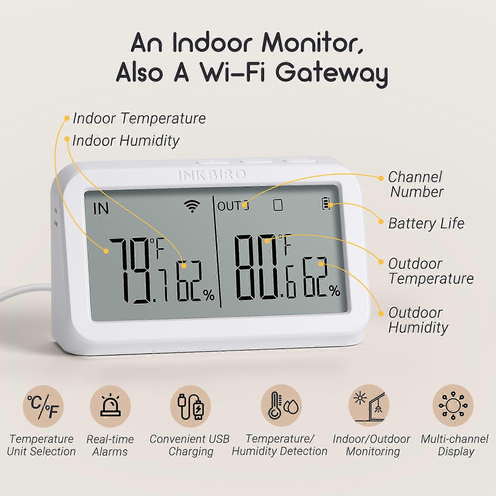 IBS-TH2 Smart Wireless Thermometer&Hygrometer M2 WIFI Gateway Set ...