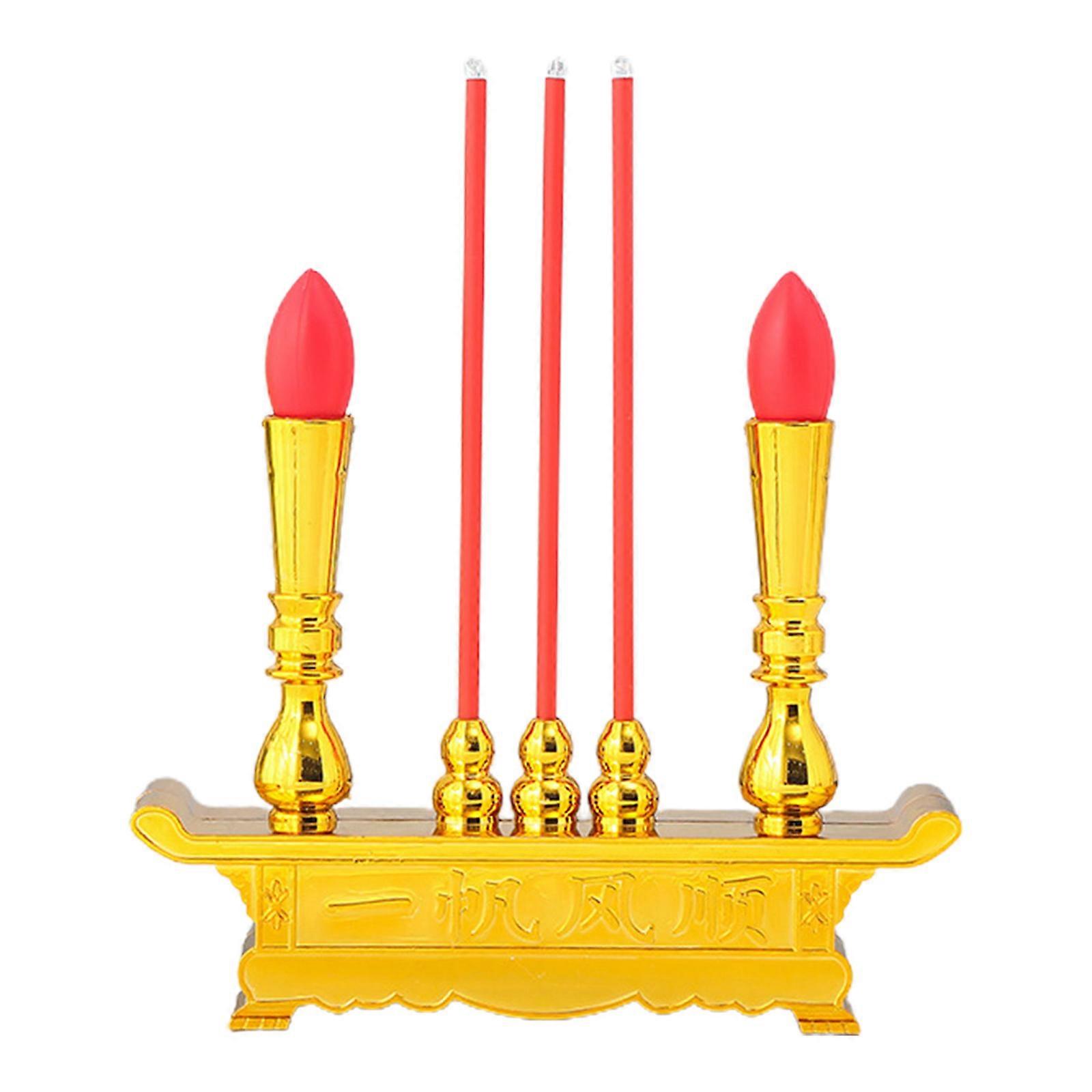 Buddhist Altar Electric LED Buddha Candle Light Battery Operated ...