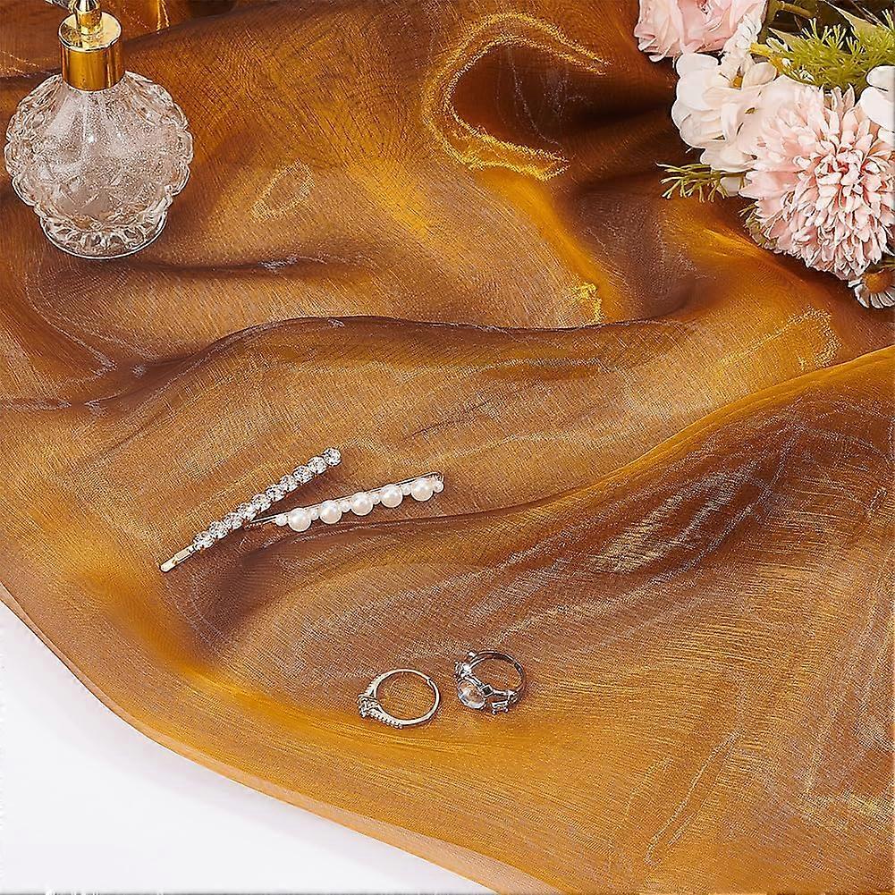 59 Inch Wide Sheer Organza Fabric Lace Fabric 3 Yards Cloth Magic Shiny ...