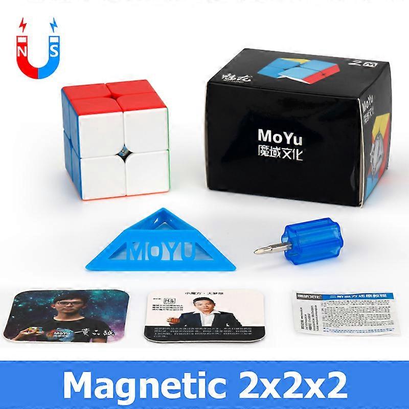 Moyu Meilong 3M Magnetic Magic Speed Cube Meilong 3x3 2x2 Stickerless ...