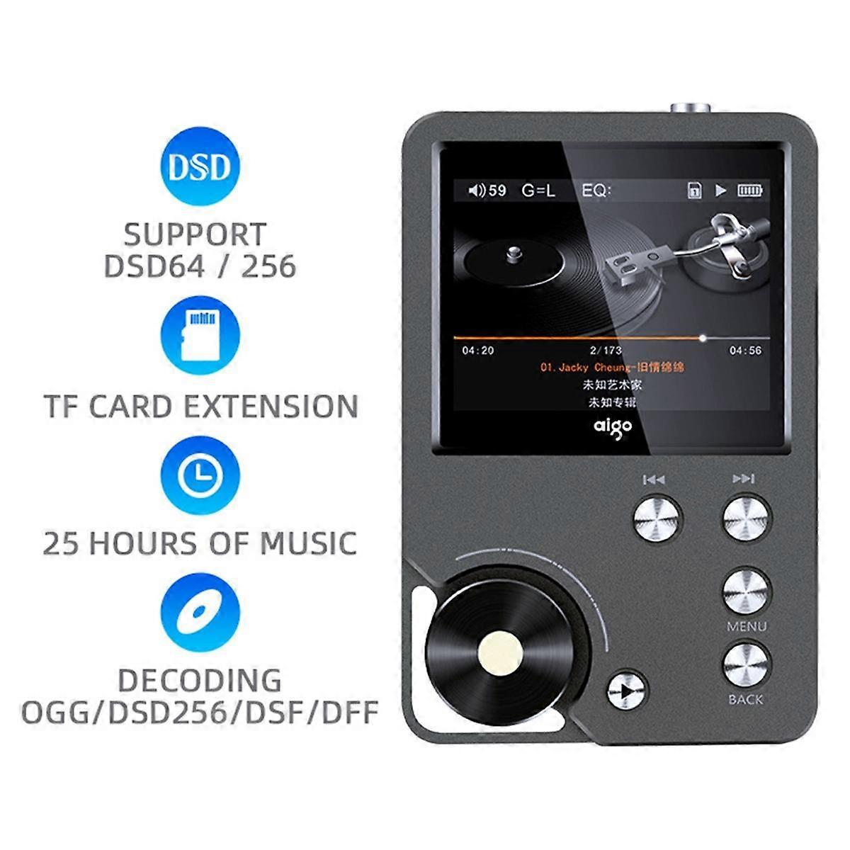 Hi-Fi MP3 Player Lossless DSD High Definition Digital Audio Music Player Sports Expandable Up to ...